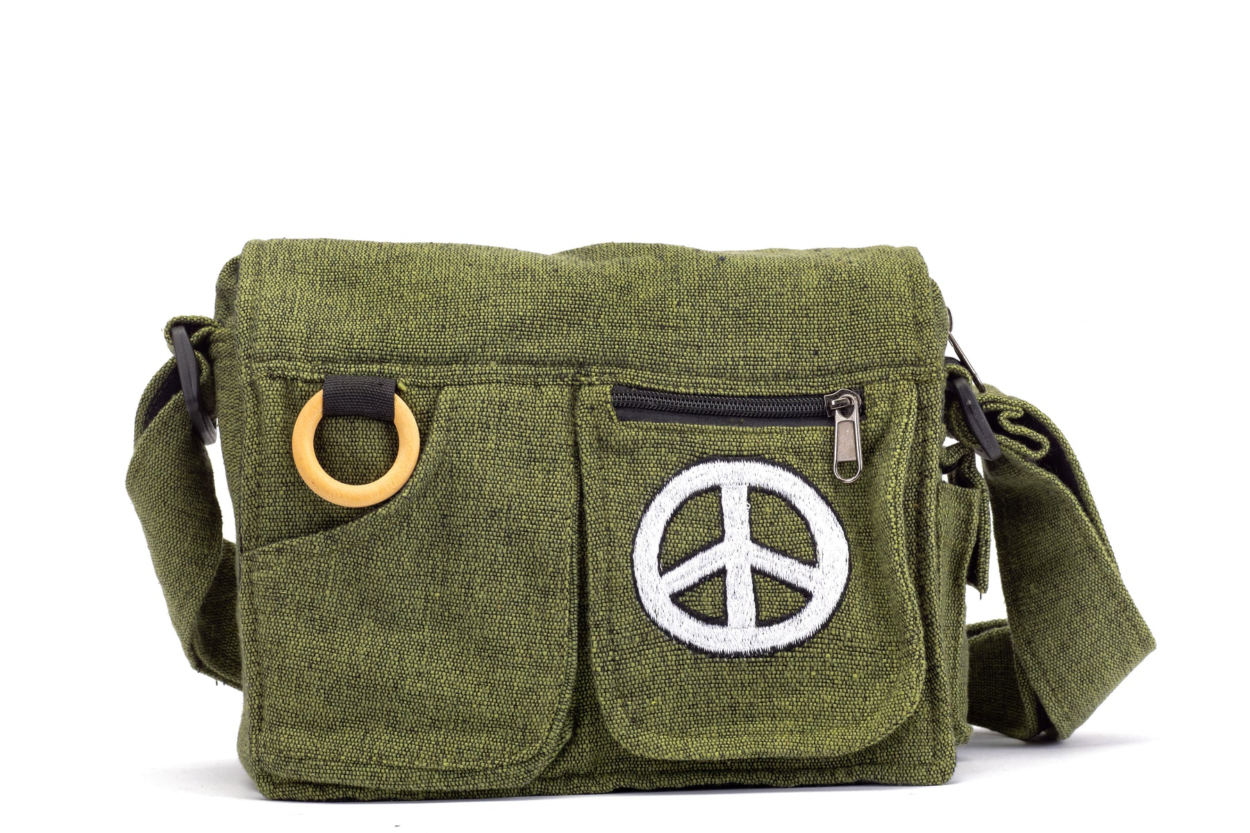 Lukla Green Embroidered Messenger Bag – PuzzleStack